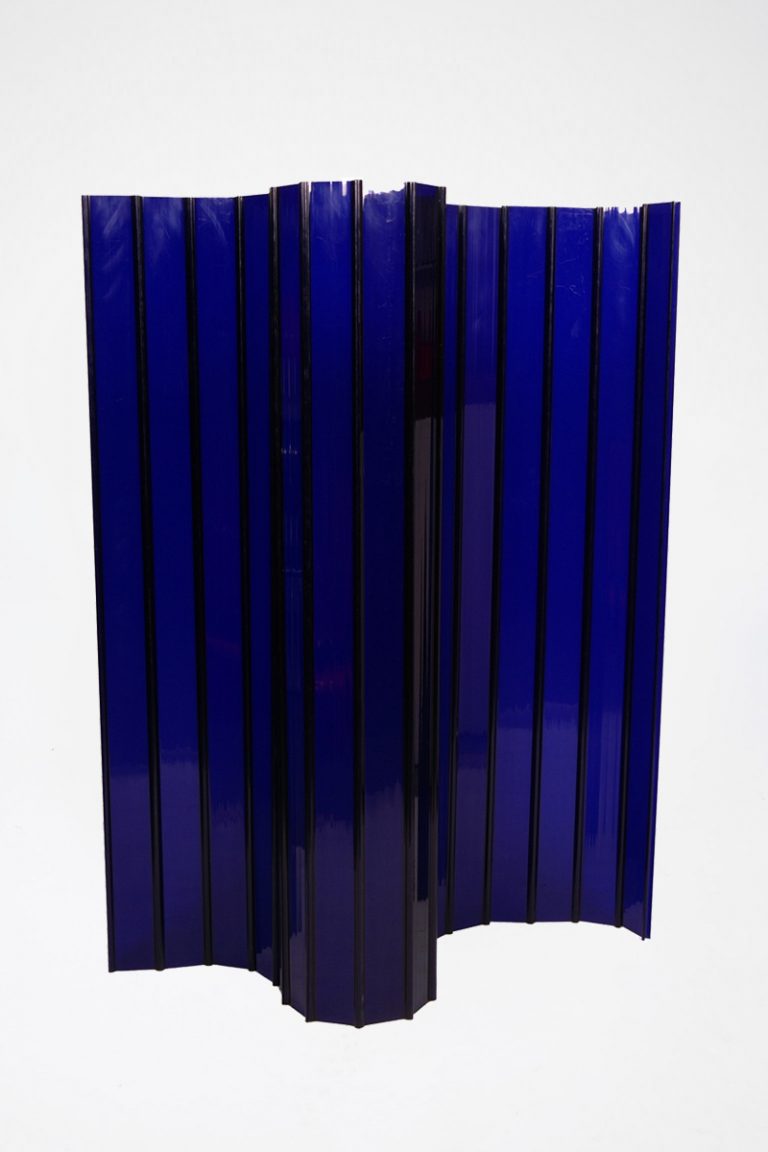 Blue Clear Plastic Screen - The Classic Modern Prop Hire Company