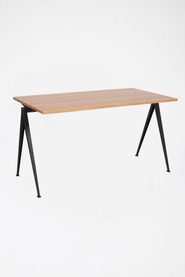 Oak Hay Pyramid Table - The Classic Modern Prop Hire Company