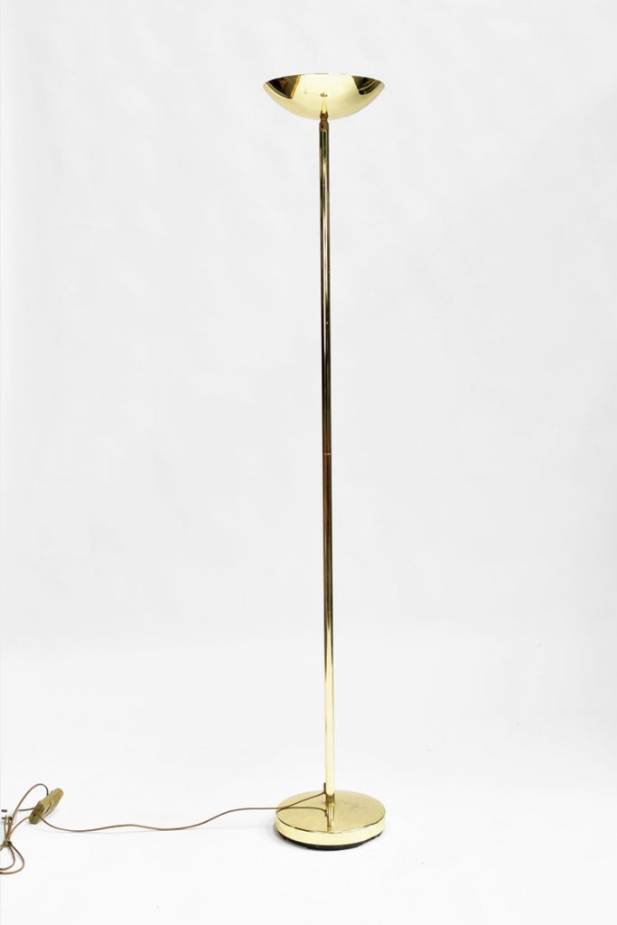 Brass Uplighters With Adjustable Shade - The Classic Modern Prop Hire ...