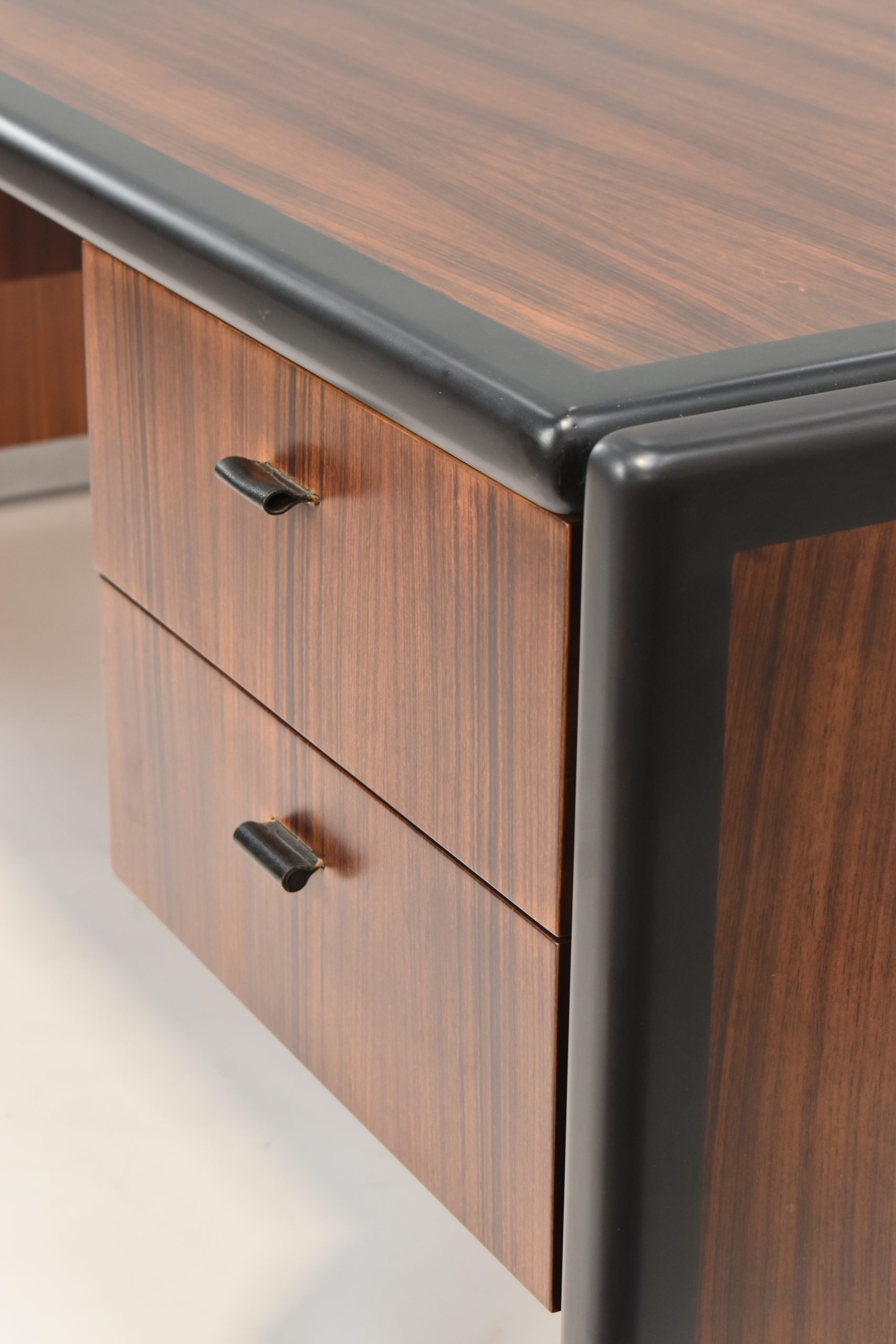 Rosewood Steelcase Desk - The Classic Modern Prop Hire Company