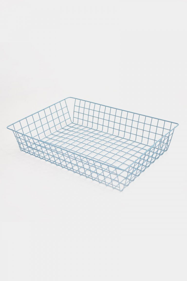 Blue Metal Letter Rack - The Classic Modern Prop Hire Company